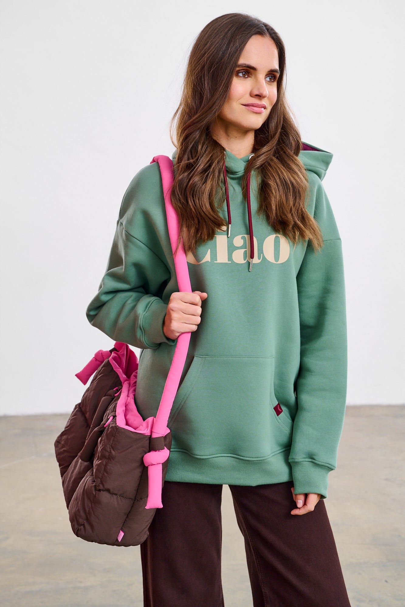 Pikowana torba dwustronna Rose Latte – NAOKO-STORE.pl