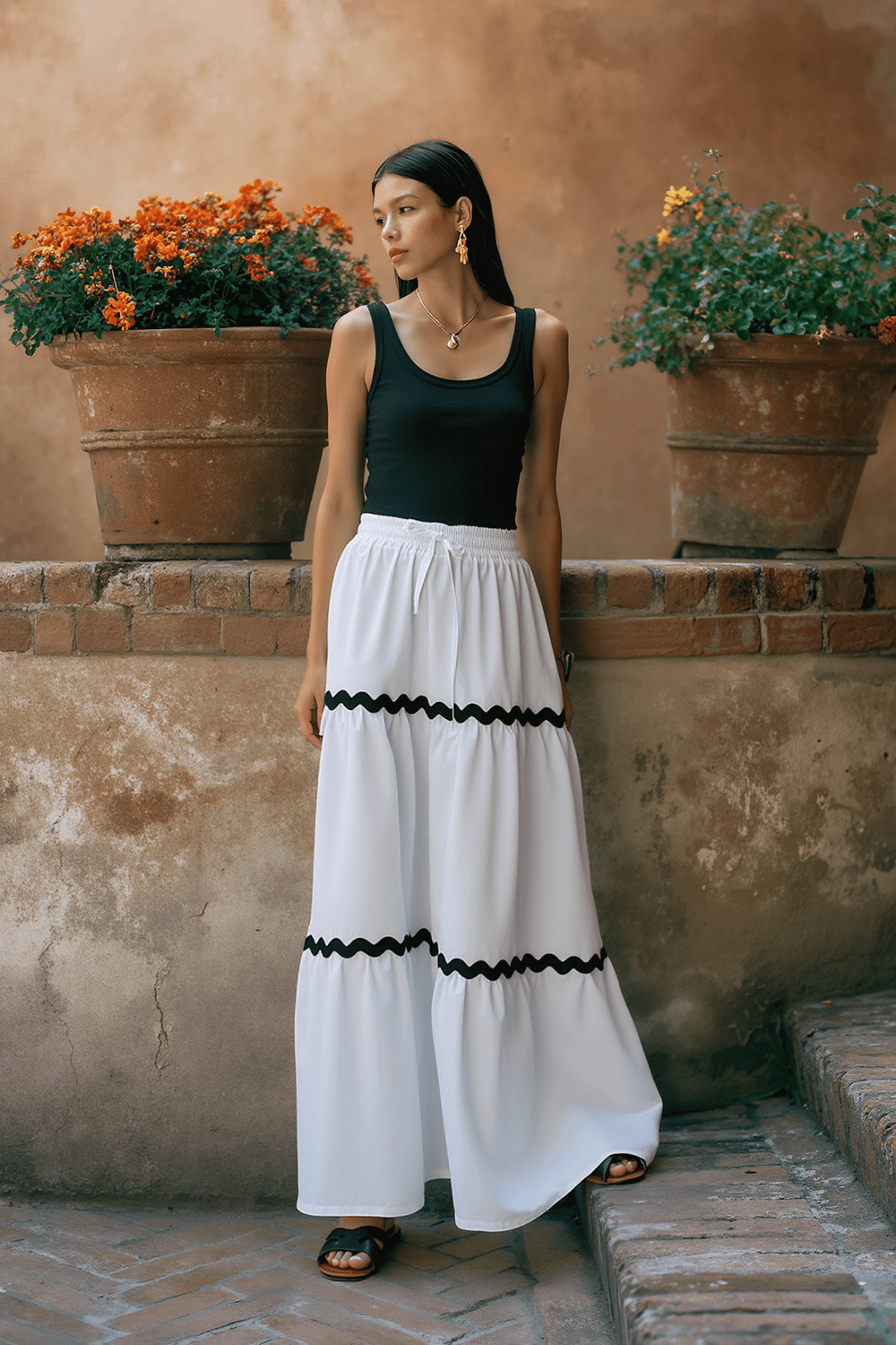 Spódnica maxi Wave Dancer – NAOKO-STORE.pl