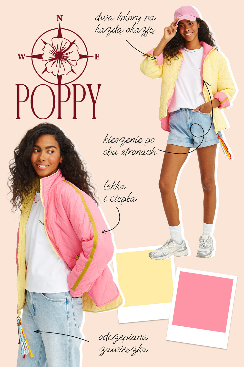 Kurtka dwustronna Poppy Soda Splash – NAOKO-STORE.pl